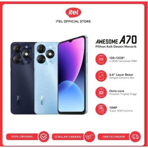 Jual Itel A70 4+8/256GB - 13MP Super HDR, 5000mAh Big Battery, Octa ...