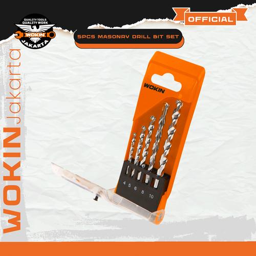 Jual Matabor Beton Set Wokin | Masonry Drill Bits Set Wokin | Mata Bor Tembok Wokin | Masonry ...