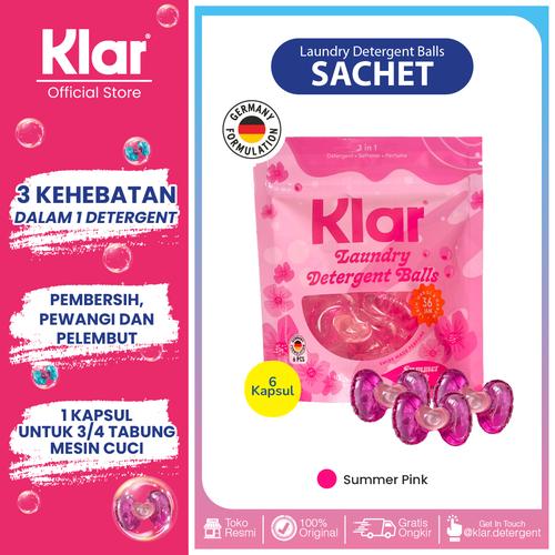 Jual Klar Laundry Detergent Ball 3 in 1 (Sachet) | Detergent Instant ...