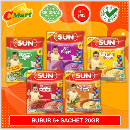 Jual Sun Bubur Sereal 6+ Sachet 20gr - Bubur Mpasi Anak - Cmart ...
