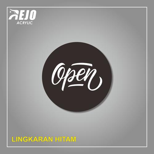 Jual Sinage Acrylic OPEN Sign Board Akrilik Papan Nama Timbul 2 Warna ...