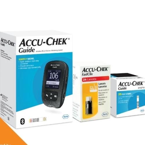 Jual Alat tes gula darah accu check guide glucometer, accucheck guide ...