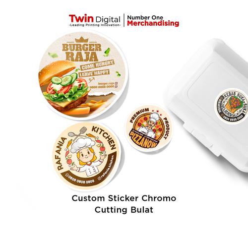 Jual Print Sticker Chromo A3 Potong Bentuk / Stciker Label - 3 x 3 cm ...