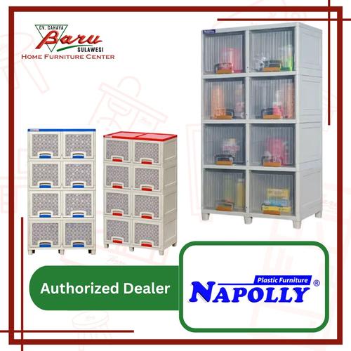 Jual Lemari / Locker / Rak Plastik Serba Guna Napolly Locker Box 2 - 2 ...
