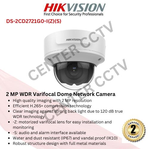 Jual HIKVISION DS-2CD2721G0-IZS - 2MP VARI-FOCAL IR DOME IP CAMERA - Jakarta Utara - CENTER CCTV ...