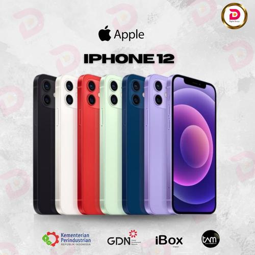 Jual Iphone 12 64gb 128gb 256gb Garansi resmi IBOX / TAM - BLACK, 64gb ...