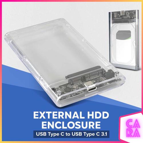 Promo HDD Enclosure Case 2.5 Inch USB Type C to USB Type C 3.1 GEN-2 ...