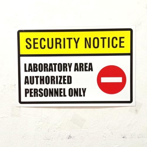 Jual Sign Sticker Security Notice uk 20x30cm Rambu Stiker - Jakarta ...
