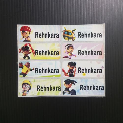 Jual Label Nama Waterproof - Boboiboy (Langsung Jadi) - Boboiboy M ...