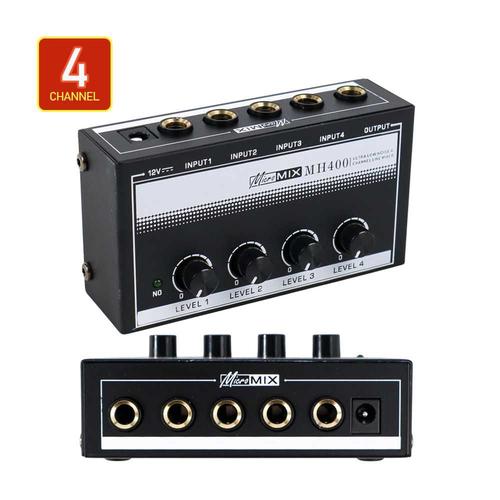 Jual Mixer Amplifier terminal mic 4 channel sambungan mic 4 input 1 ...