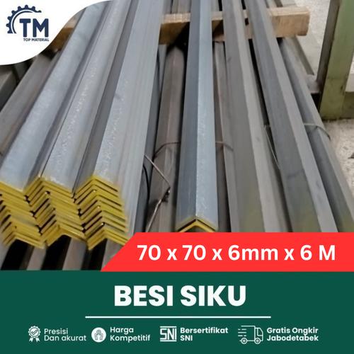Jual Harga Besi Siku 7x7 (70 x 70mm) Tebal 6mm Panjang 6 Meter Berat ...