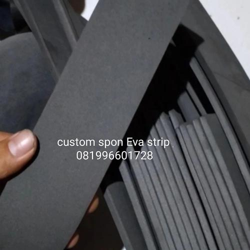 Jual Spon Eva strip/Sponge busa ati hitam tebel 20mm x 4cm x 100cm ...