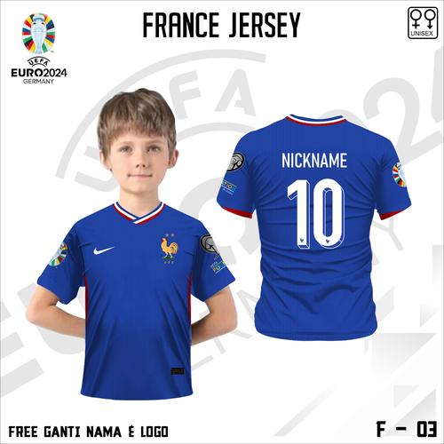 Jual Jersey anak kaos sepak bola timnas prancis baju piala eropa jerman ...