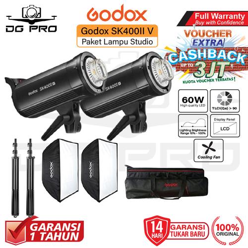 Jual Paket Lampu Studio Godox LED SK400II V - SK 400 II V - SK400 II ...