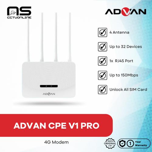 Promo Modem Wifi Router 4G Advan CPE V1 Pro Unlock All Operator ...