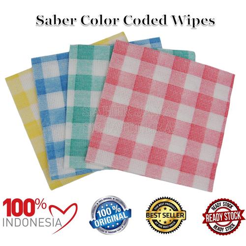 Promo Saber Color Coded Wipes Lap Higienis Industri Makanan,Restoran ...