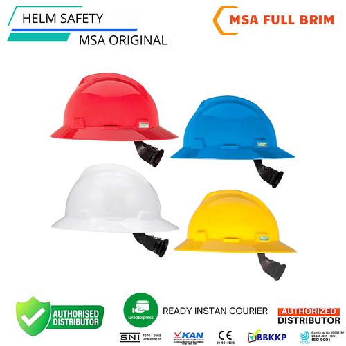 Jual Helm Safety Proyek Msa Full Brim Usa Original/Safety Helmet Msa ...