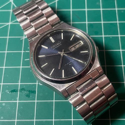 Jual Vintage Seiko 5 PRX 7009 Mod Integrated bracelet Blue Navy ...