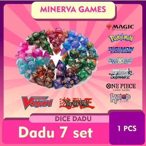 Jual Multi sided Polyhedral Dice dadu DND 7 Glitter - 2 - Kota Surabaya ...