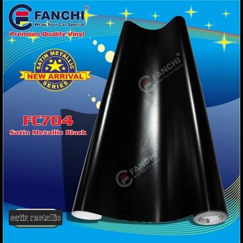 Jual ROLL 152cm Sticker FANCHI FC704 Satin Metallic Black 152cm x 18m ...