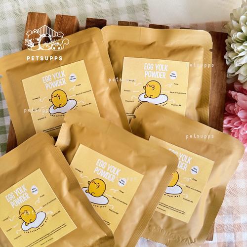 Jual Egg yolk powder | food topper | pelengkap gizi hewan peliharaan | snack pet treats ...