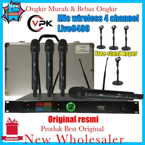 Jual Mic wireless Vpk Original live 9400 4 channel Handheld Pp Resmi baru - Jakarta Barat - New ...