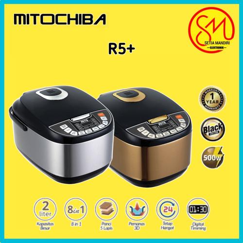 Promo MITO Digital Rice Coocker R5+ Black Edition 2 Liter 8in1 550 Watt ...