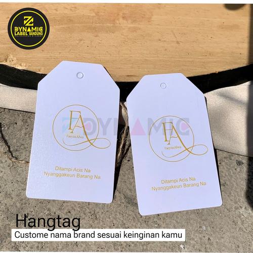 Jual Label hang tag/hang tag AP/tag gantung/310 gram/hang tag costum ...