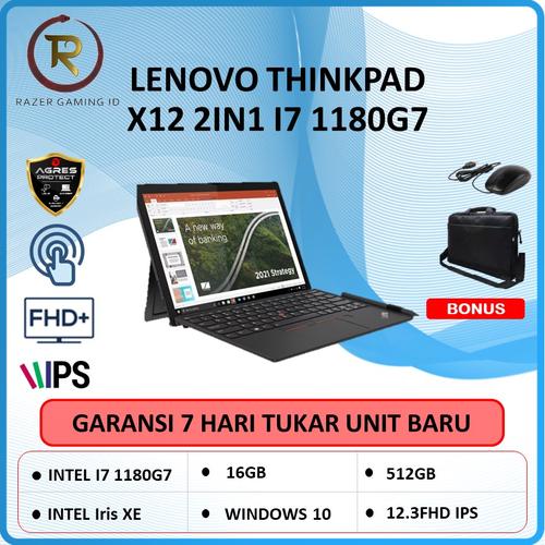 Jual LENOVO THINKPAD X12 TABLET 2IN1 TOUCH I7 1180G7 RAM 16GB SSD 512GB ...