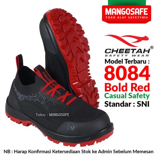 Jual Sepatu Safety Casual Sporty Keren Cheetah 8084 Merah Bold Red ...