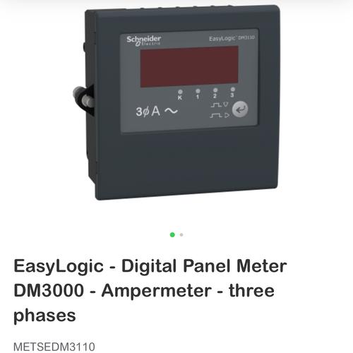 Jual EasyLogic - Digital Panel Meter DM3000 - Ampermeter - three phases METSEDM3110 - Jakarta ...