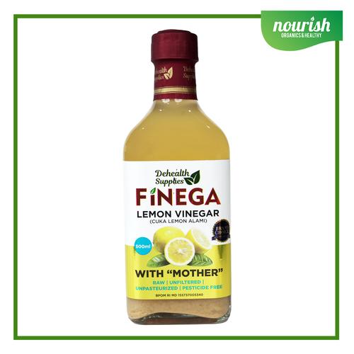 Promo Finega, Lemon Vinegar with Mother / Cuka Lemon alami 500ml ...
