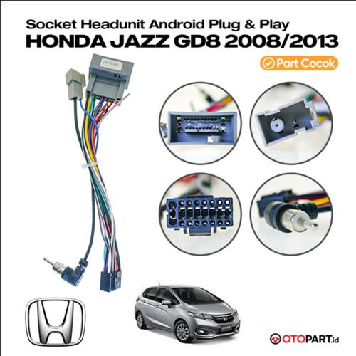 Jual Soket Kabel PNP Head Unit Android Honda Jazz GE8 2008–2013 - Kota ...