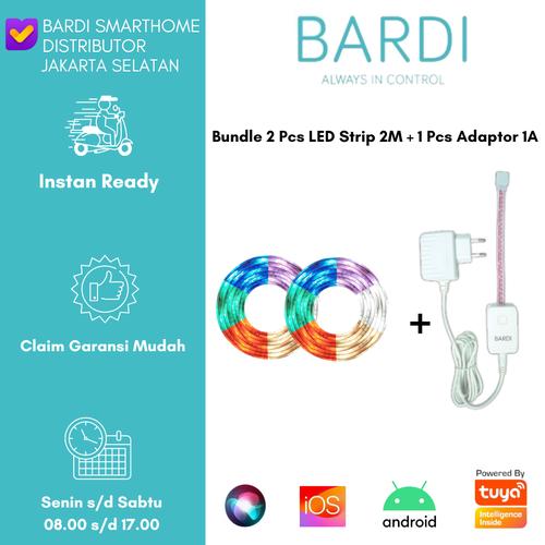 Jual BARDI Bundling 2 LED Strip RGBWW Wifi 2m & Adaptor 4m 1A - Lampu ...