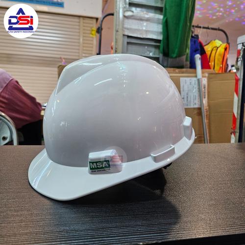 Jual Helm Safety Msa V gard Lokal Sni Fastrack Putih With Chinstrap ...