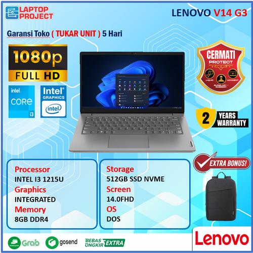 Jual Lenovo V14 G3 i3 1215u 12gb 512 ssd 14HD - +FULL PAKET, 8GB/256GB ...