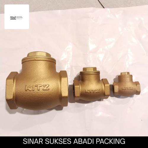 Jual Check Valve KITZ kuningan 2" ( inch ) / Swing Check Brass Kuningan ...