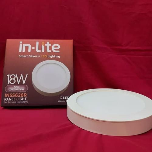 Jual LAMPU LED DOWNLIGHT PANEL BULAT INLITE IN-LITE INS628R 6W 12W 18W ...