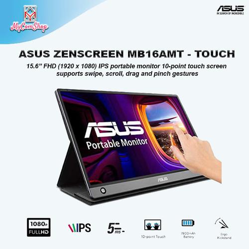 Jual ASUS ZENSCREEN MB16AMT PORTABLE MONITOR TOUCH FHD IPS 15.6-INCH ...