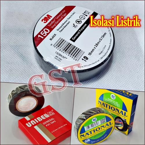 Jual isolasi 3M Unibel national Solasi Kabel Selotip PVC vinyl Tape ...