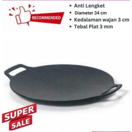 Jual Alat Panggangan BBQ Grill Pan Korean Wajan Bulat Anti Lengket ...