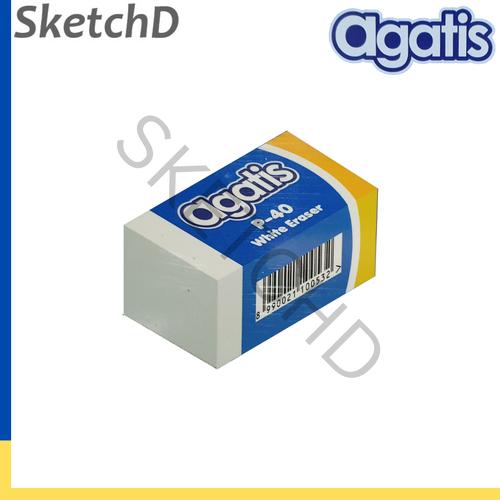 Jual Karet Penghapus Kecil Putih Agatis Small White Eraser E-PW-4001 ...