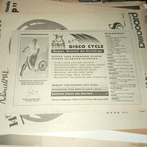 Jual Iklan cetak Jadul Sepeda Disco Cycle - Kota Bandung - Kawan ...