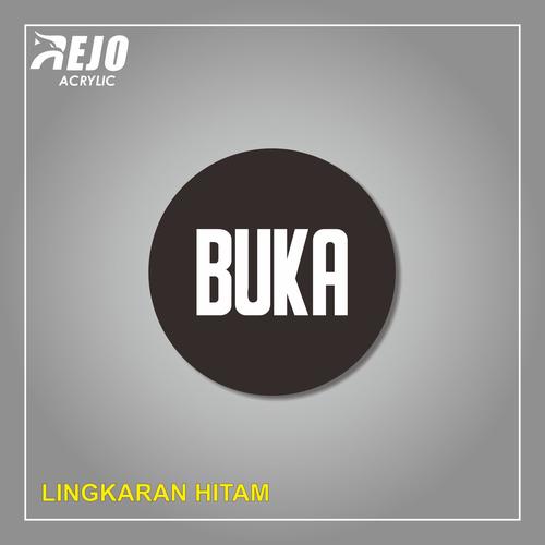 Jual Sinage Acrylic BUKA Sign Board Akrilik Papan Nama Timbul 2 Warna ...