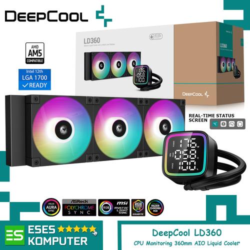 Promo AIO DeepCool LD360 Digital ARGB | 360mm High Performance Liquid CPU Cooler for Intel / AMD ...