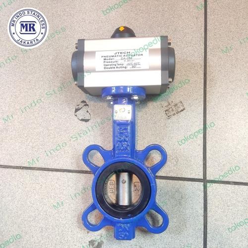 Jual Butterfly Valve Pneumatic Cast iron 3" Inch Double Acting - Jakarta Barat - MR INDO ...