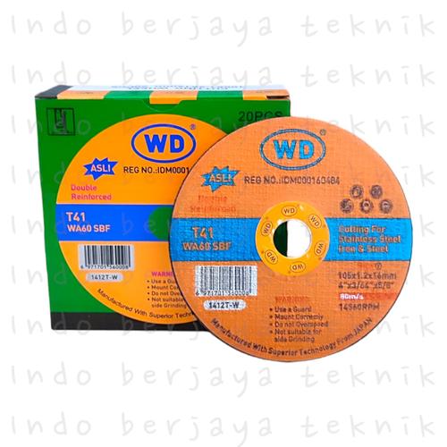 Jual Cutting Wheel WD 4" x 1,2 mm Mata Potong Gerinda Besi Stainless ...