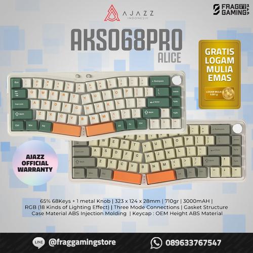 Jual Ajazz AKS068 PRO Alice AjazzAKS068 AKS 068 68 Keys VIA Mechanical ...
