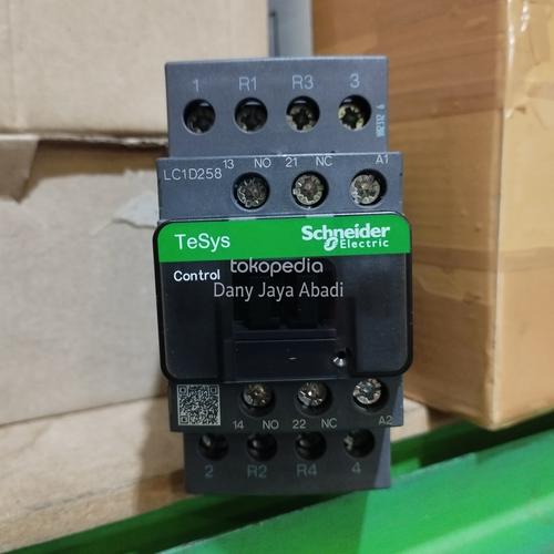 Jual kontaktor schneider LC1D258E7 40A 48V 11KW 4P=2NO+2NC LC1D258 ...