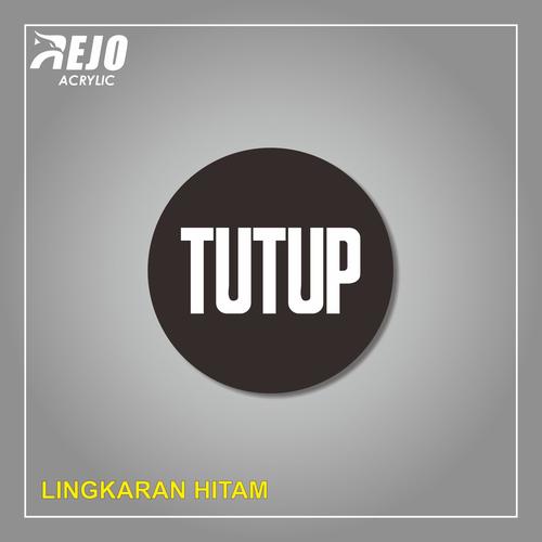 Jual Sinage Acrylic TUTUP Sign Board Akrilik Papan Nama Timbul 2 Warna ...